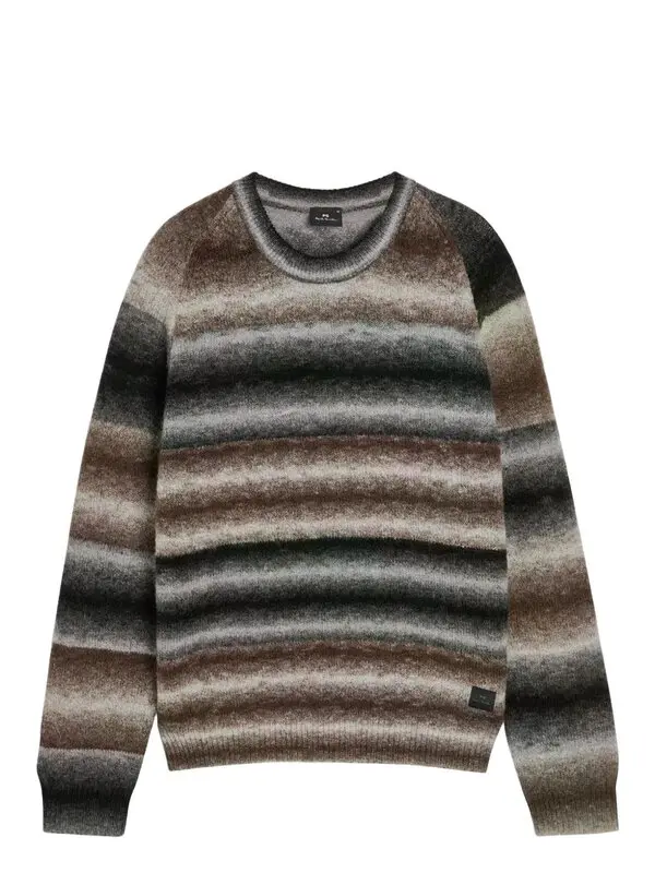 Paul Smith Striped Round-neck Sweater - Brown