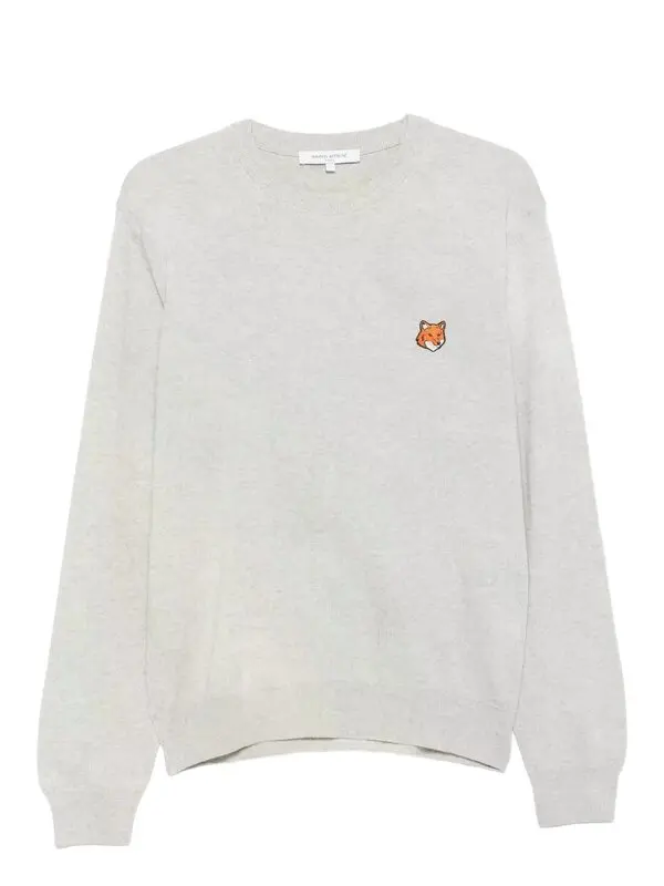 Maison Kitsuné Fox Head Sweater - Grey