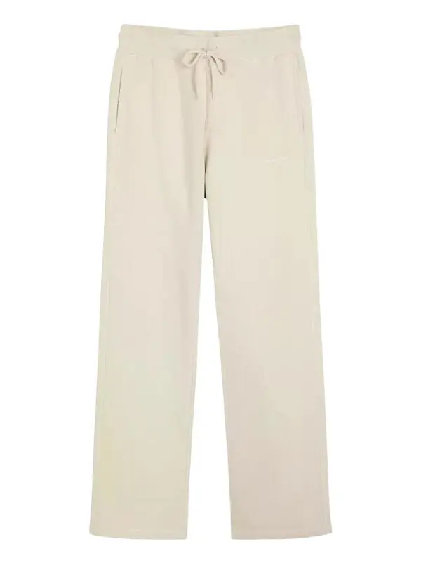 COLE BUXTON Logo-embroidered Straight-leg Track Pants - Neutrals