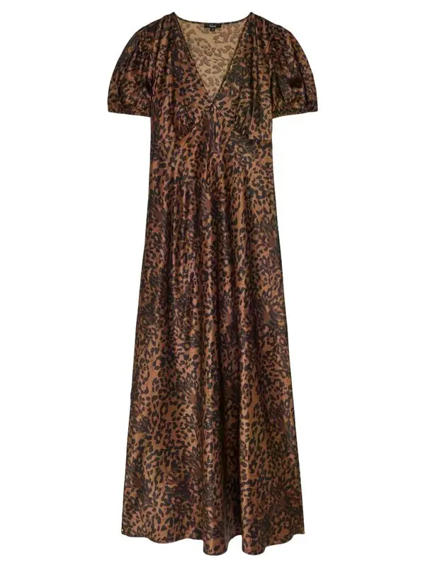 Rails Junia Leopard Maxi Dress - Brown