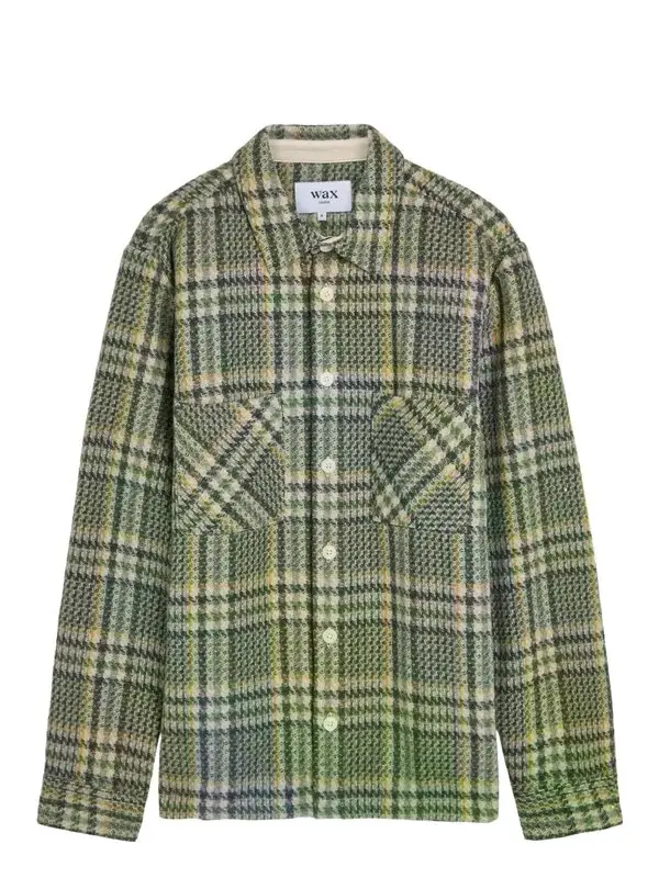 WAX LONDON Whiting Check Pocket Jacket - Green