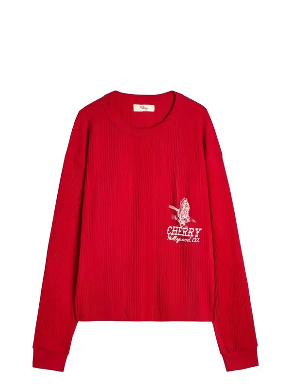 CHERRY LA Long-sleeved T-shirt - Red