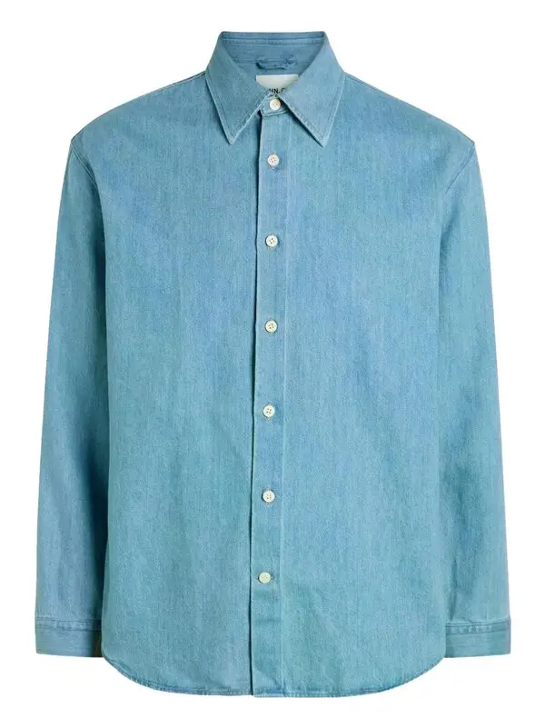 Nn07 Casper Buttoned Shirt - Blue