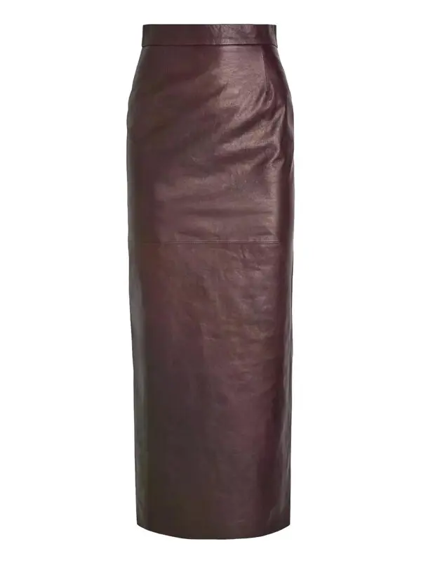 SKIIM Paneled Midi Skirt - Brown