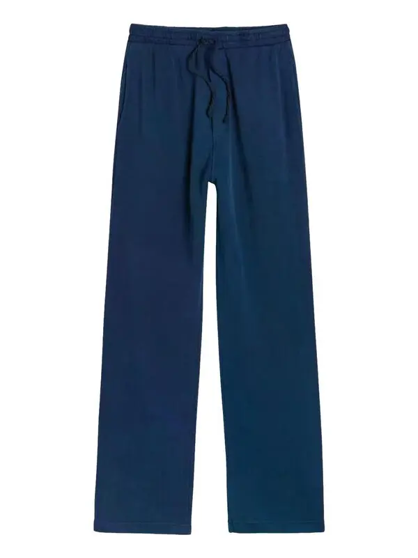 THE ELDER STATESMAN Drawstring Track Pants - Blue