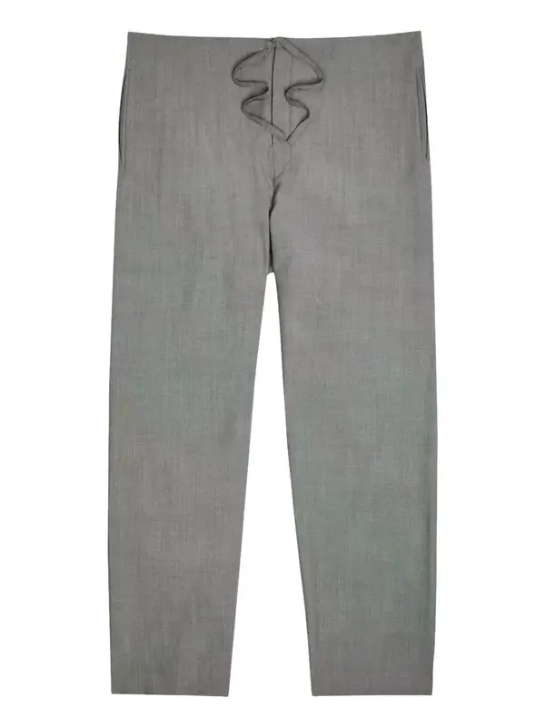 Calvin Klein Tied-waist Trousers - Grey