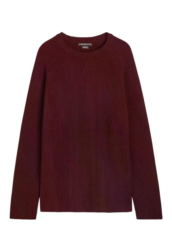 BEGG X CO Ribbed Cashmere Sweater - Red