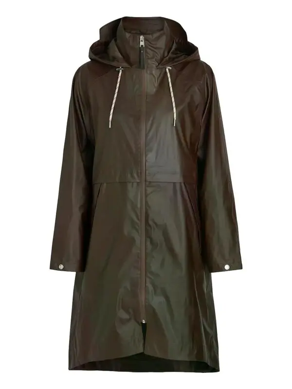 Varley Kirsten Hooded Zip Coat - Brown