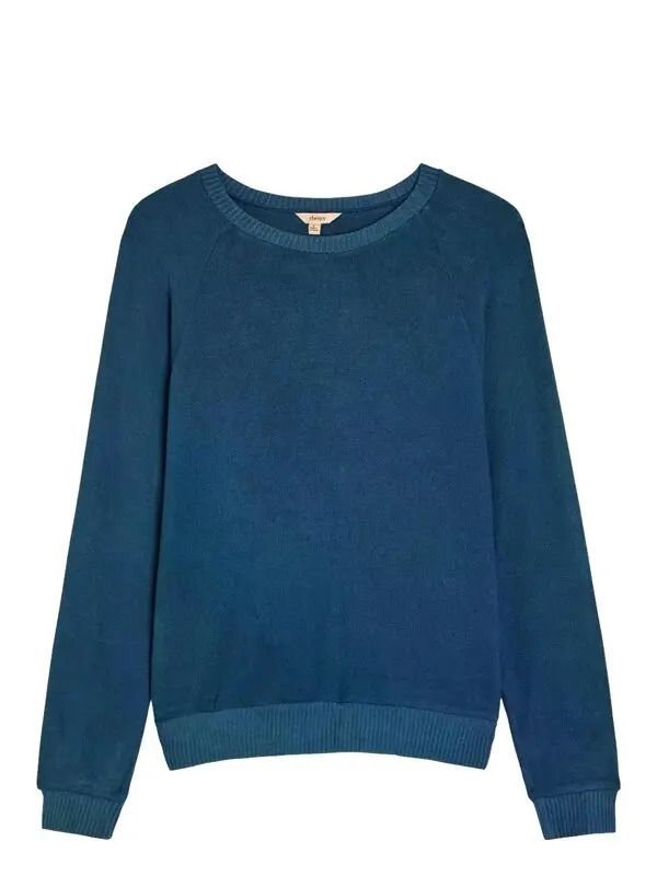 Eberjey Ribbed Crew-neck Sweater - Blue