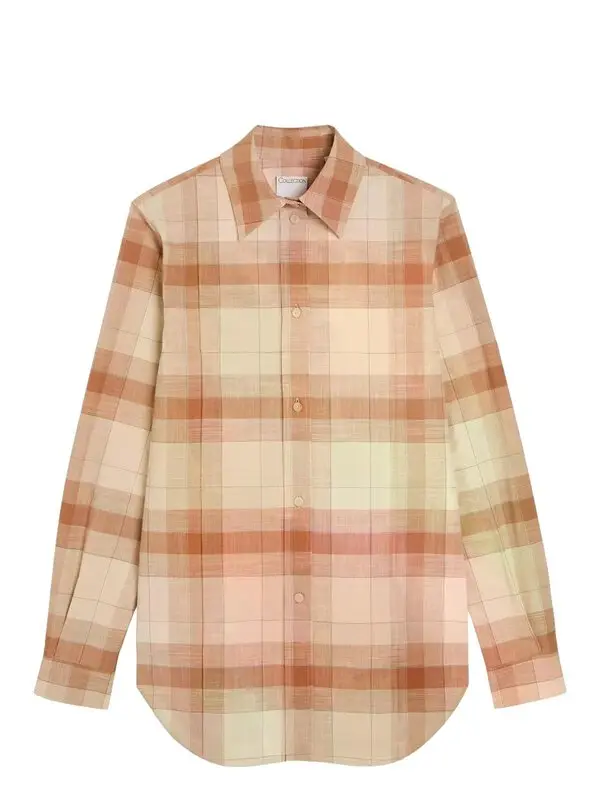 Calvin Klein Checked Cotton Shirt - Neutrals