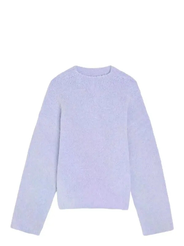 FORTE_FORTE Suri Round-neck Sweater - Purple