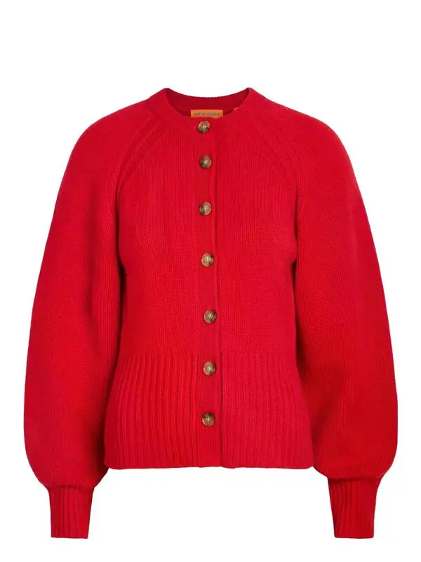 Guest In Residence Cashmere Cardigan - Red