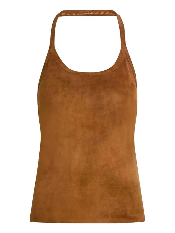 Stouls Halterneck Top - Brown