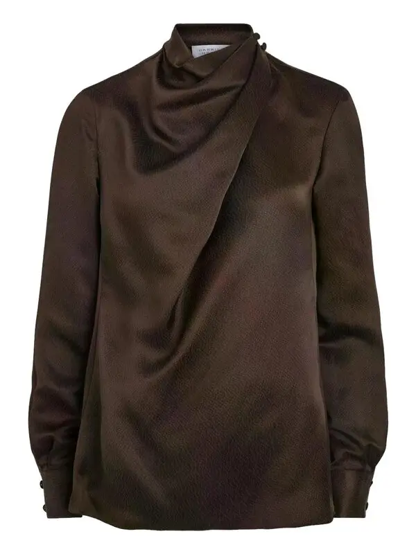 Gabriela Hearst Draped Top - Brown