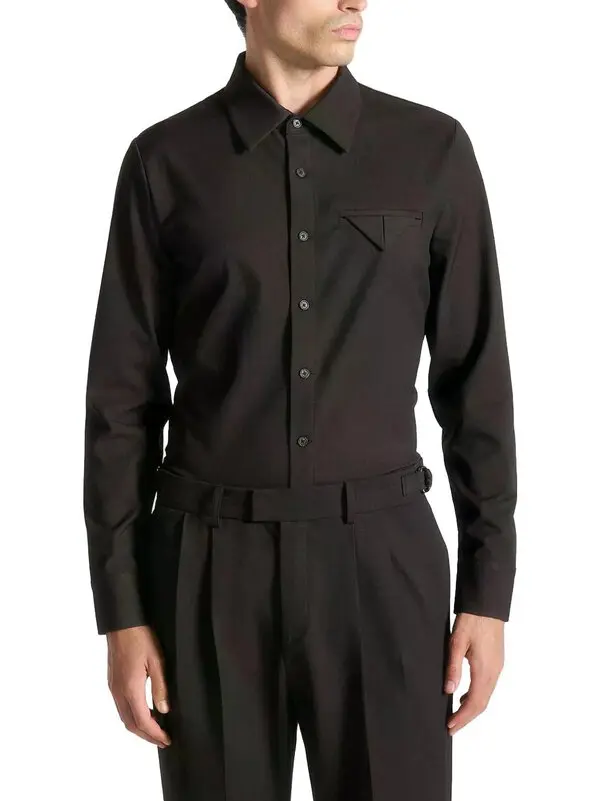 Manière De Voir Tom Slim-fit Tailored Shirt - Brown