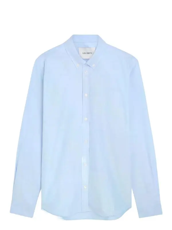 LES DEUX Konrad Oxford Buttoned Shirt - Blue