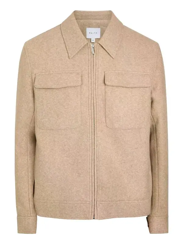RAITH Fabien Pocket Zip-fastening Shirt Jacket - Neutrals