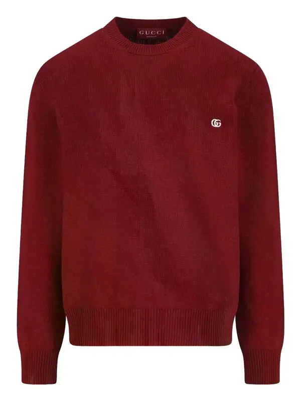 Gucci Crew-neck Sweater With Embroidery - Red