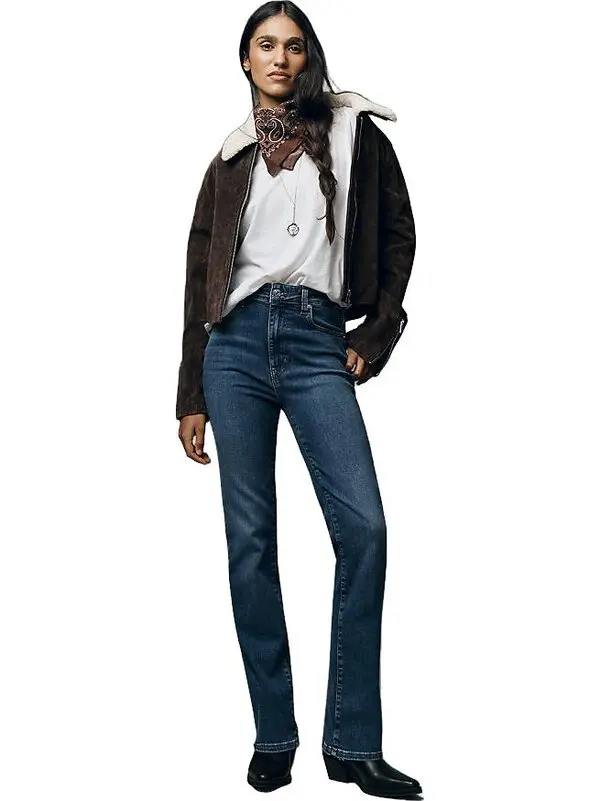 FRAME The Pencil High-rise Straight-leg Jeans - Foxley
