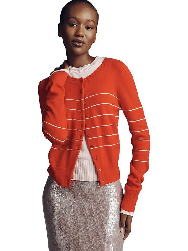 Derek Lam 10 Crosby Wool Cashmere Twofer Sweater - Rouge