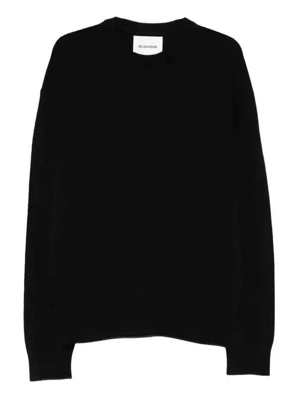 JIL SANDER Long-sleeve Crew-neck Sweater - Black