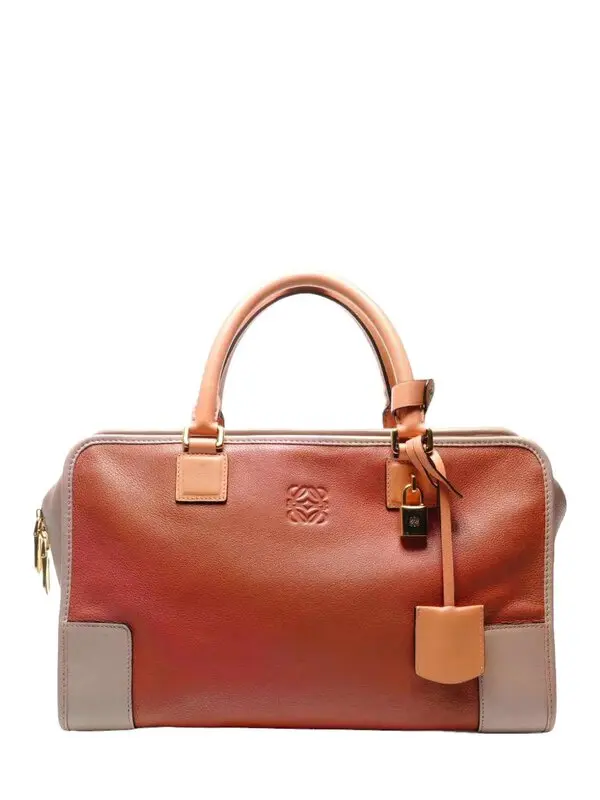 Loewe Amazona 36 Leather Tote Bag - Orange