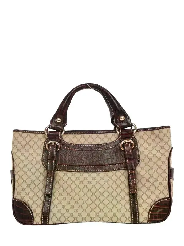 Celine Macadam Canvas Tote Handbag - Neutrals