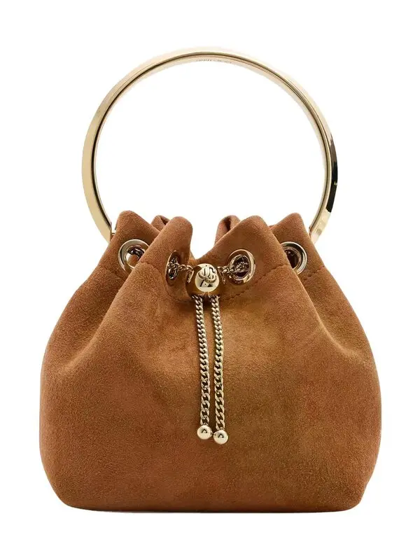 JIMMY CHOO Ring-handle Tote Bag - Brown