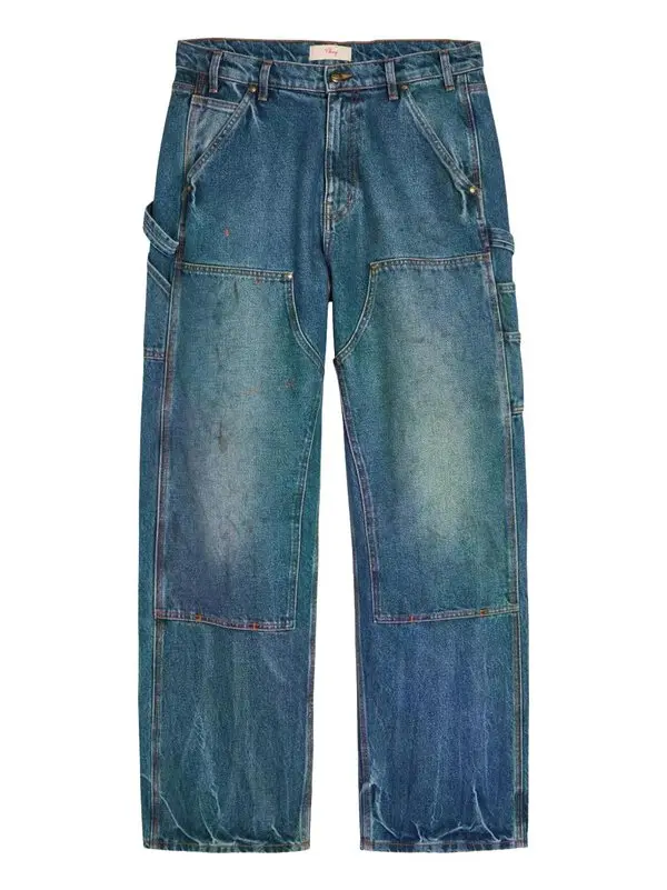 CHERRY LA Paint-splatter Jeans - Blue