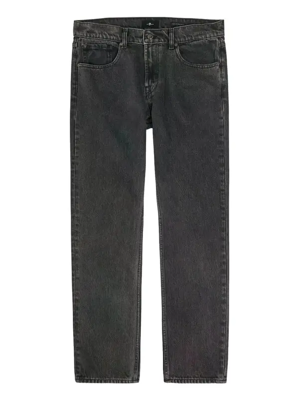 7 For All Mankind Straight-leg Jeans - Grey