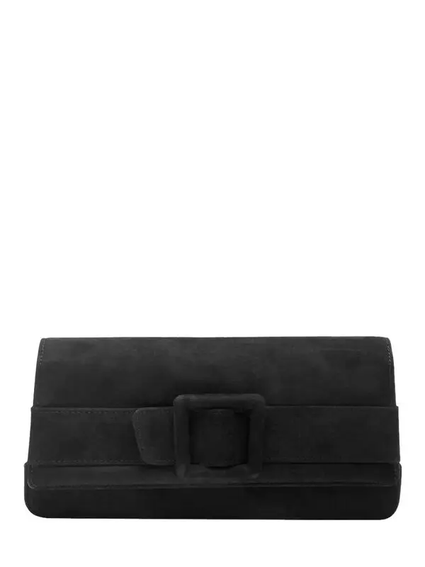 Manolo Blahnik Maygot Buckle Clutch - Black