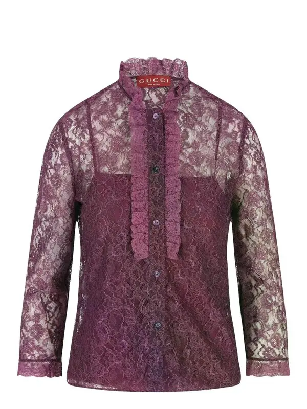 Gucci Lace Shirt - Purple