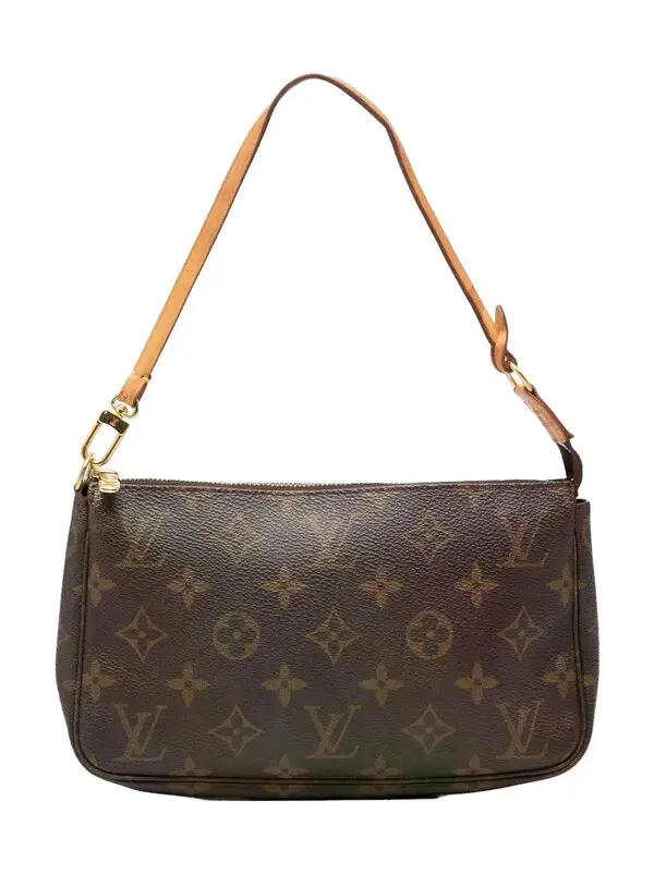 LOUIS VUITTON 2002 Monogram Pochette Accessoires - Brown