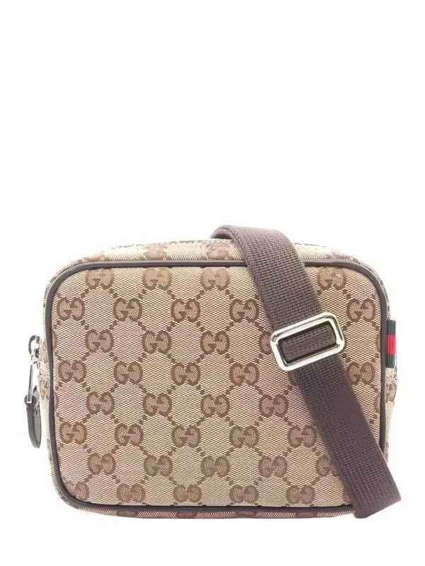 Gucci Gg Canvas Shoulder Bag - Neutrals
