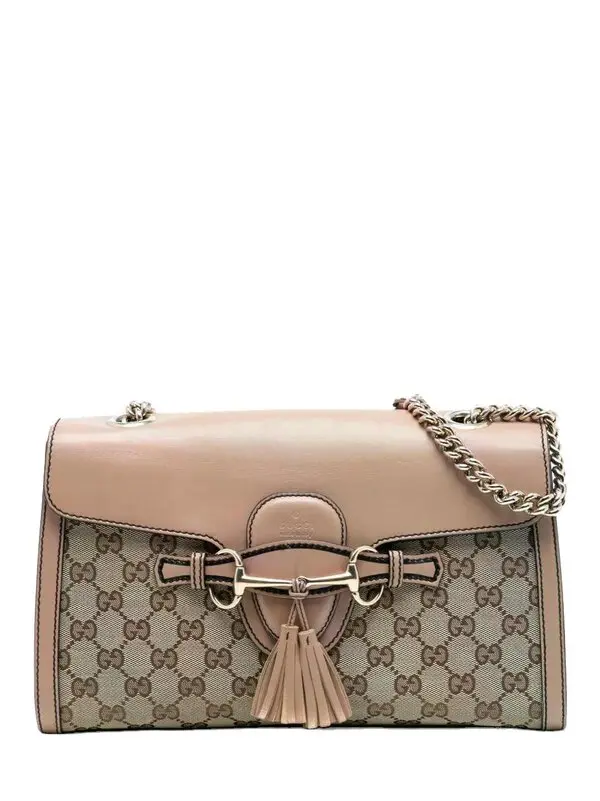 Gucci Gg Canvas Emily Shoulder Bag - Brown