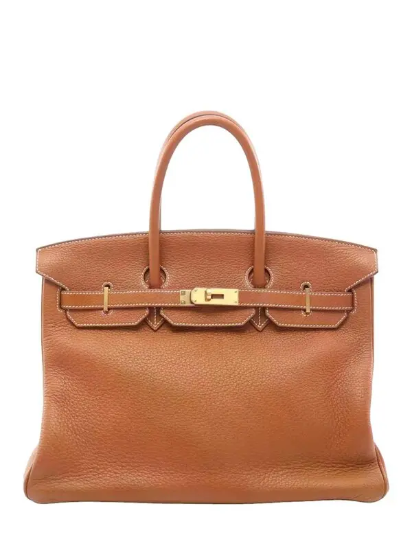 Hermès 2009 Birkin Retourne 35 Handbag - Brown