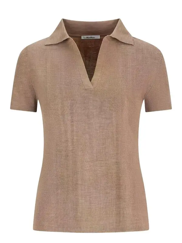 Max Mara V-neck Knit Top - Brown