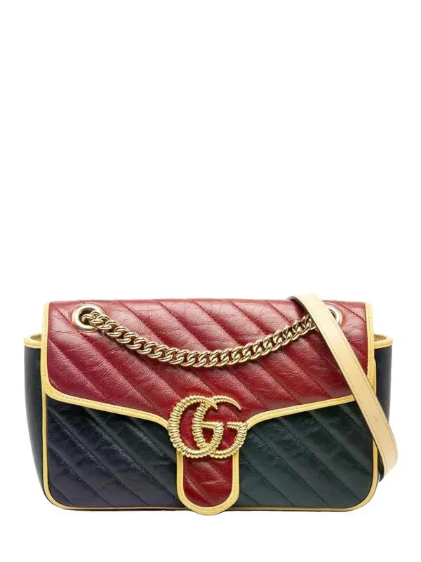 Gucci Gg Marmont Medium Shoulder Bag - Blue