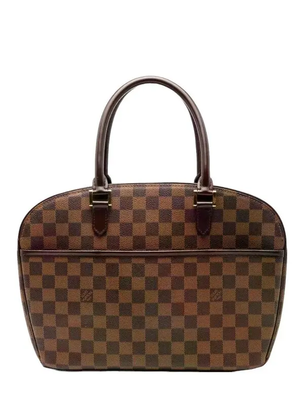 LOUIS VUITTON 2003 Damier Ebene Sarria Horizontal Handbag - Brown