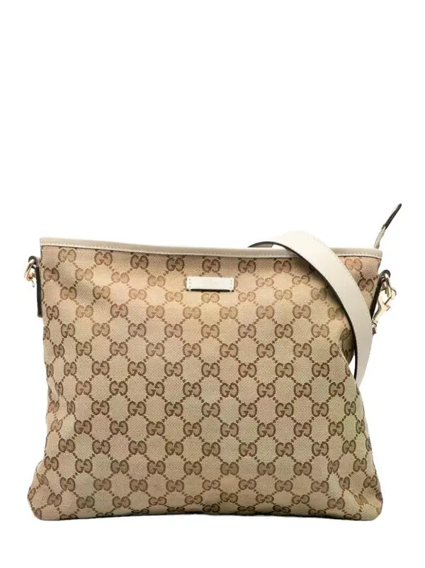 Gucci Gg Canvas Crossbody Bag - Brown