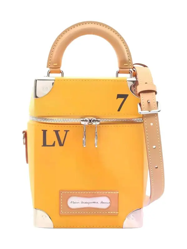 LOUIS VUITTON 2010s Vertical Box Trunk Leather Tote Bag - Yellow