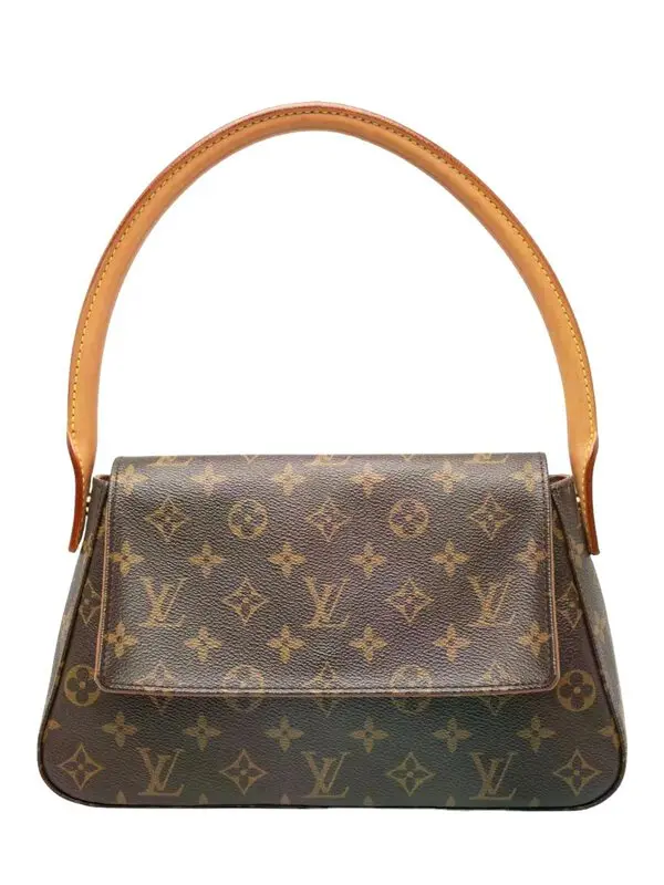 LOUIS VUITTON 2003 Monogram Mini Looping Shoulder Bag - Brown