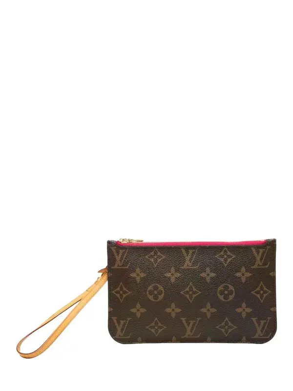 LOUIS VUITTON 2015 Neverfull Pouch - Brown