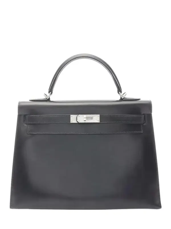 Hermès 2013 Box Calf Kelly Ii Sellier 32 Handbag - Black