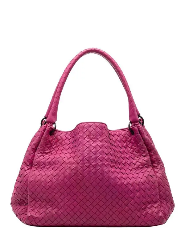 Bottega Veneta 2011 Nappa Intrecciato Parachute Tote Bag - Pink