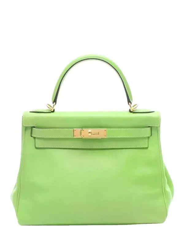 Hermès 2002 Gulliver Kelly Ii Retourne 28 Handbag - Green
