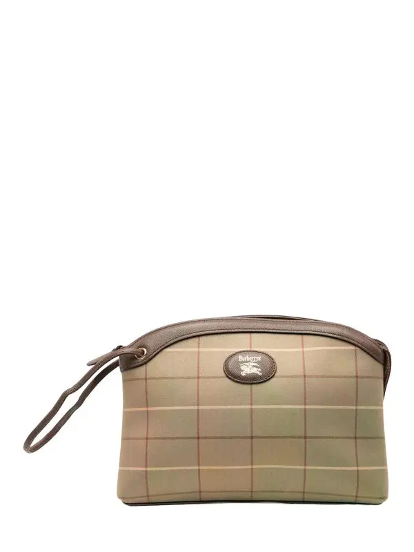 Burberry Vintage Check Canvas Wristlet - Brown