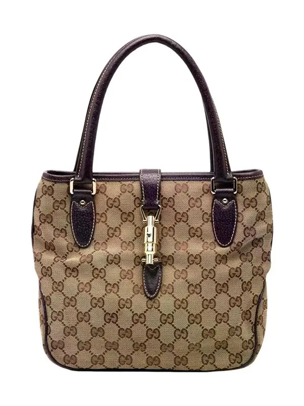 Gucci Gg Canvas Jackie Tote - Brown