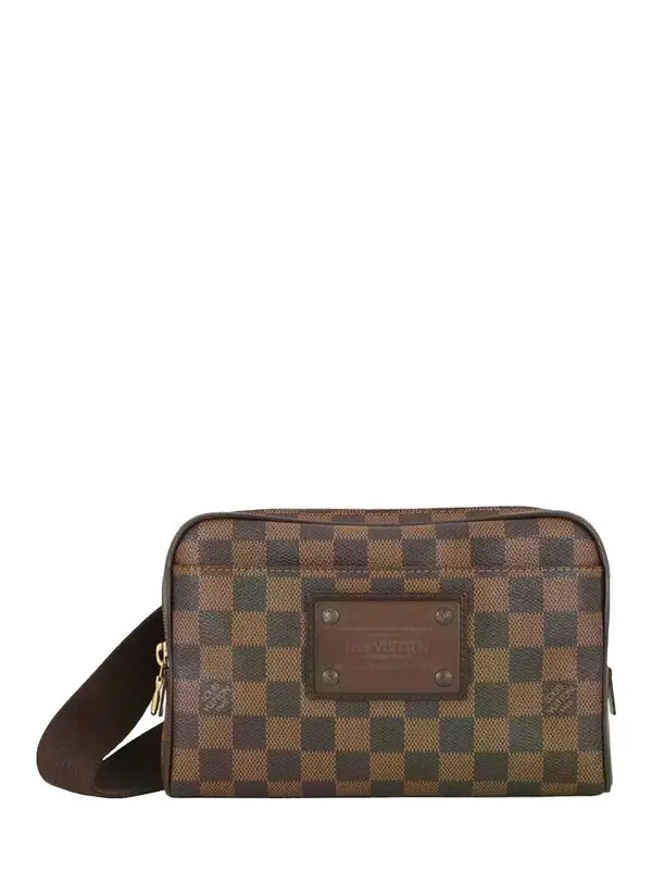 LOUIS VUITTON 2010 Damier Ebene Brooklyn Belt Bag - Brown