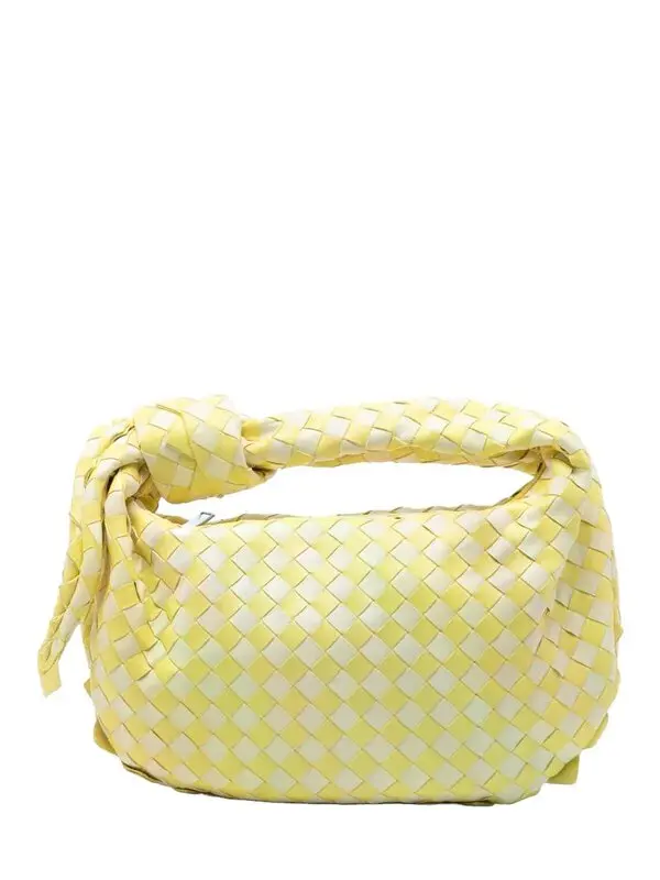 Bottega Veneta Teen Bicolor Nappa Intrecciato Dragon Jodie Hobo Bag - Yellow